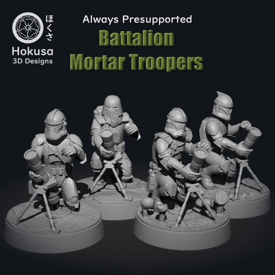 Mortar Trooper (1) | Legion Compatible - 3D Printed - HOKUSA 3D Designs ...