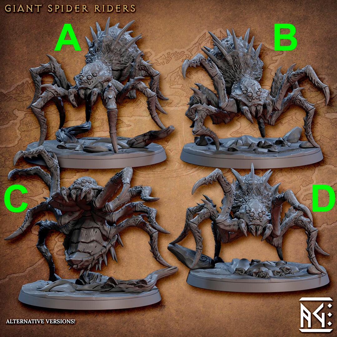 Giant Spiders Faldorn Goblins D&D Pathfinder Fantasy Aos - Etsy