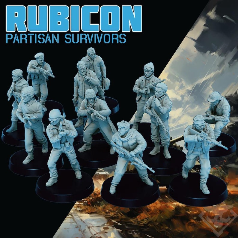 Rubicon: Partisan Survivors (12) | Protocol - SKULLFORGE | 3D Printed ...
