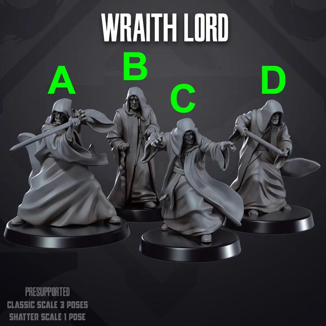 Wraith Lord - SKULLFORGE | Legion & Shatterpoint Compatible - Imperial Assault - 3D Printed - Etsy