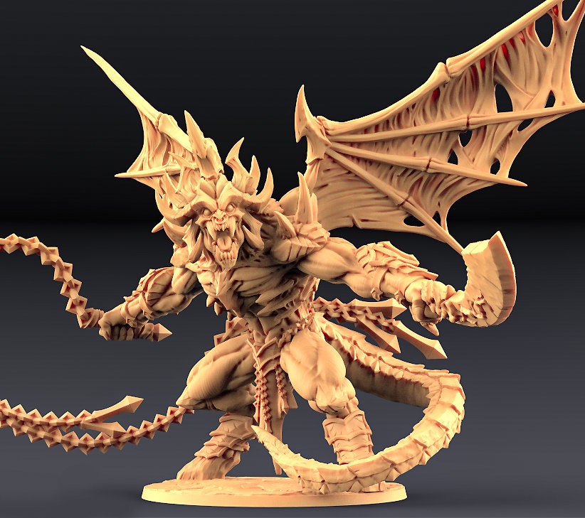 BAALZRODAN Demon King Daemon Khorne Bloodthirster D&D | Etsy