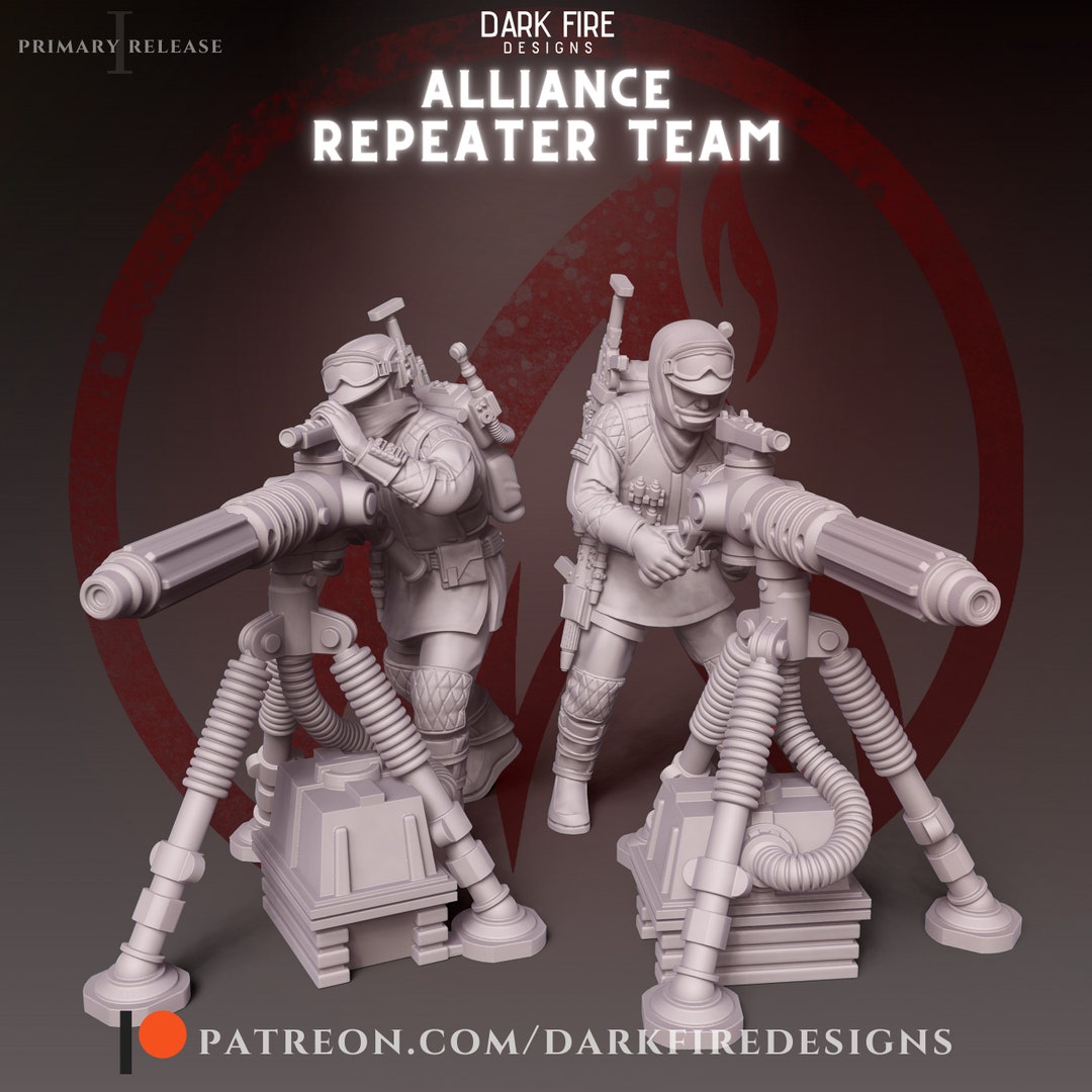 Alliance Winter Repeater Team - DARK FIRE | Legion Compatible - 3D ...