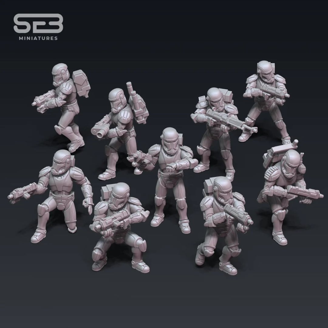 Republic Elite Commandos (9 Modular Models) - Anvilrage Studios ...