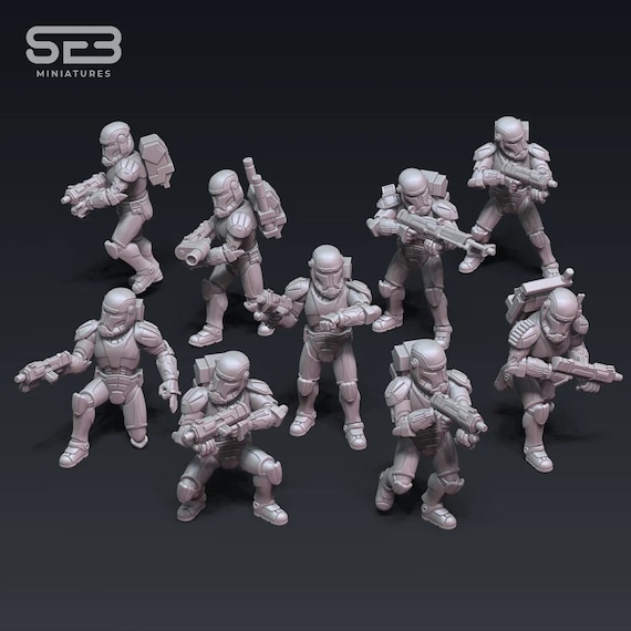 Republic Elite Commandos 9 Modular Models SEB Miniatures - Etsy