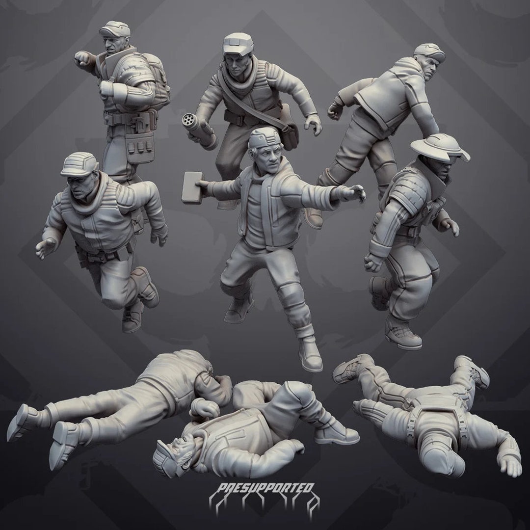 Rioting Civilians - SKULLFORGE | Legion Compatible Imperial Assault 3D ...