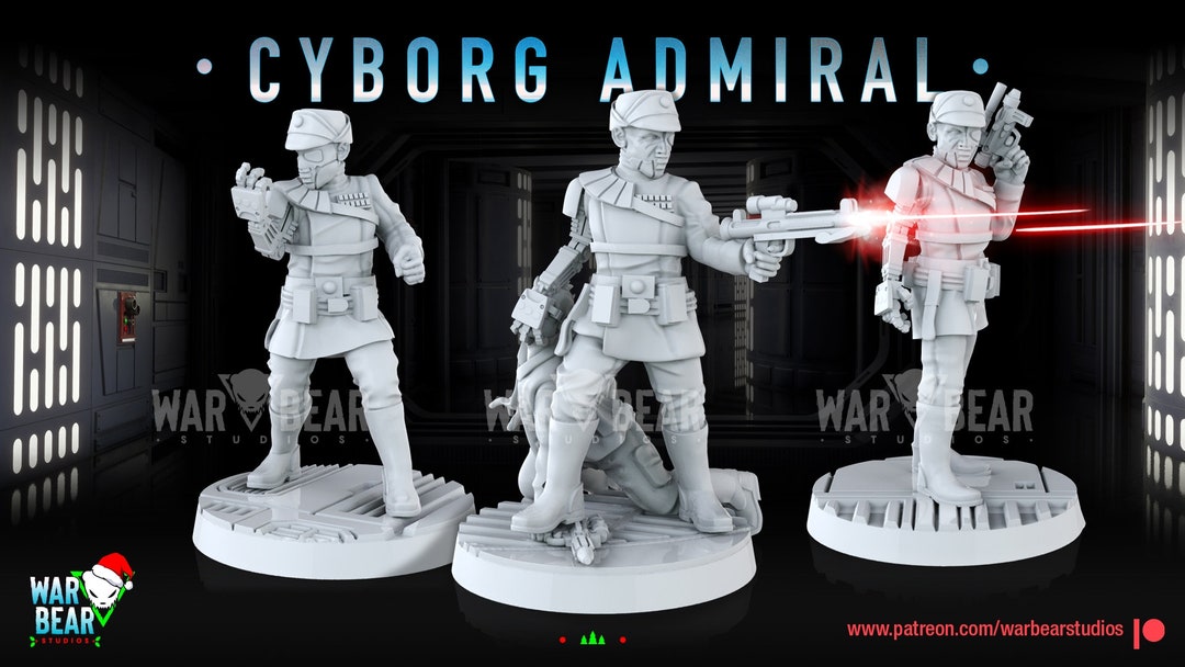 Cyborg Admiral "gable Karius" - War Bear Studios | Legion Compatible ...