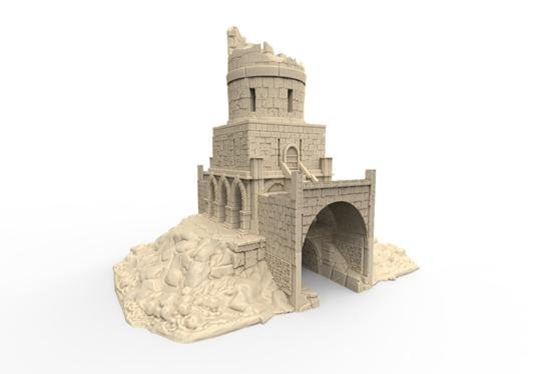 Whitstone Keep - Stormguard - LOTR - WOTR - Ruins - Frostgrave - 3D ...
