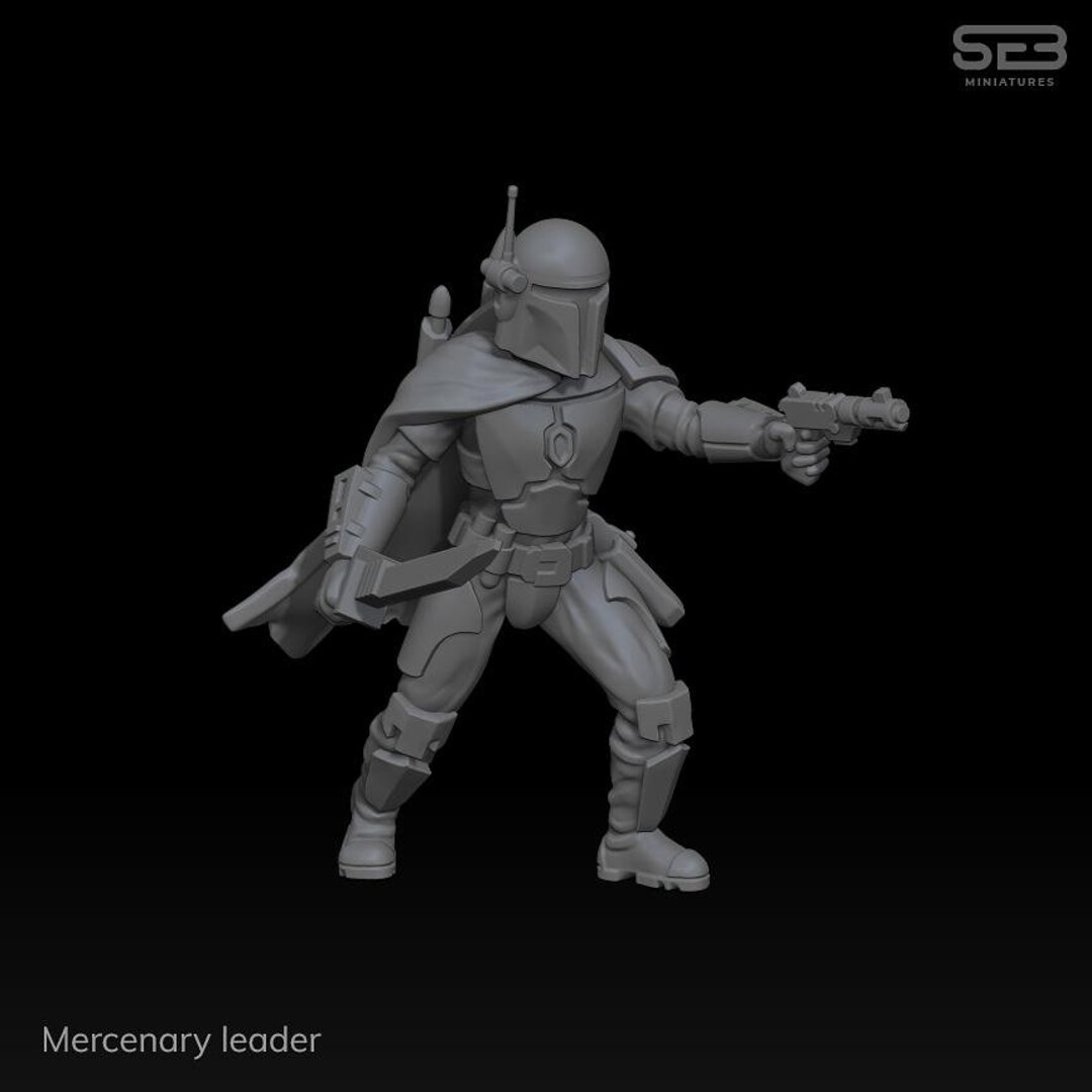 Mercenary Leader - Anvilrage Studios | Legion Compatible - 3D Printed ...