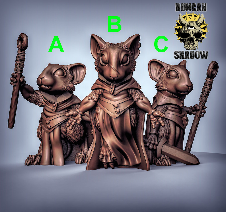 Mouslings Sorcerers Mousefolks D&D Pathfinder Aos - Etsy