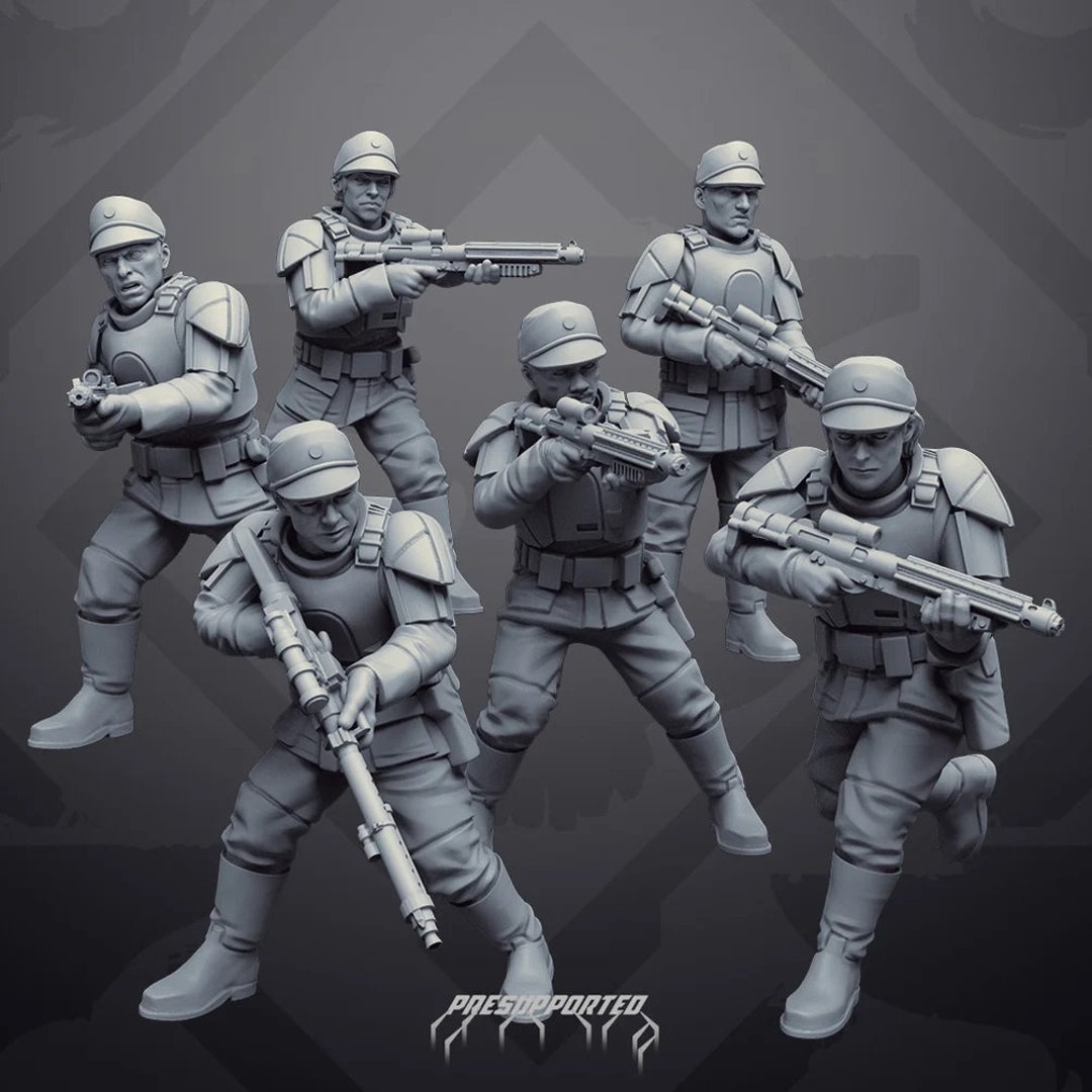 Authority Guards 6 SKULLFORGE Legion Compatible Imperial Assault 3D ...