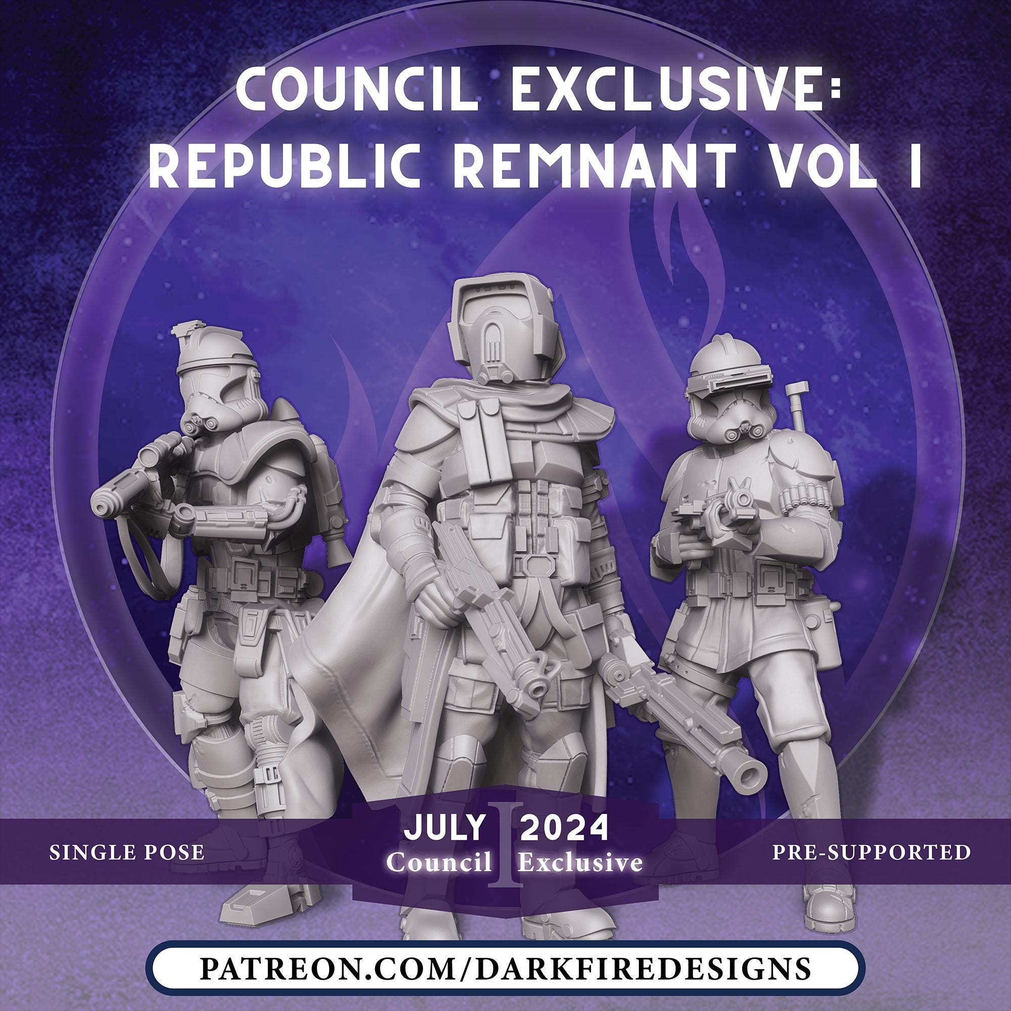 Republic Remnant - DARK FIRE | Legion Compatible - 3D Printed - Etsy