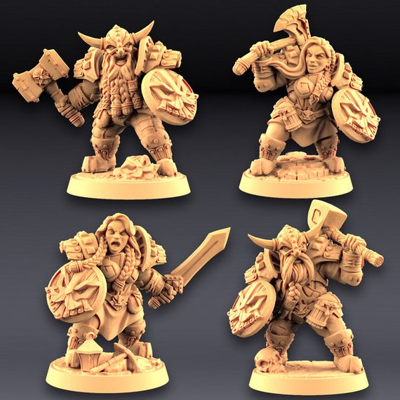 Dwarven Defenders Modular Artisan Guild Dungeons and | Etsy