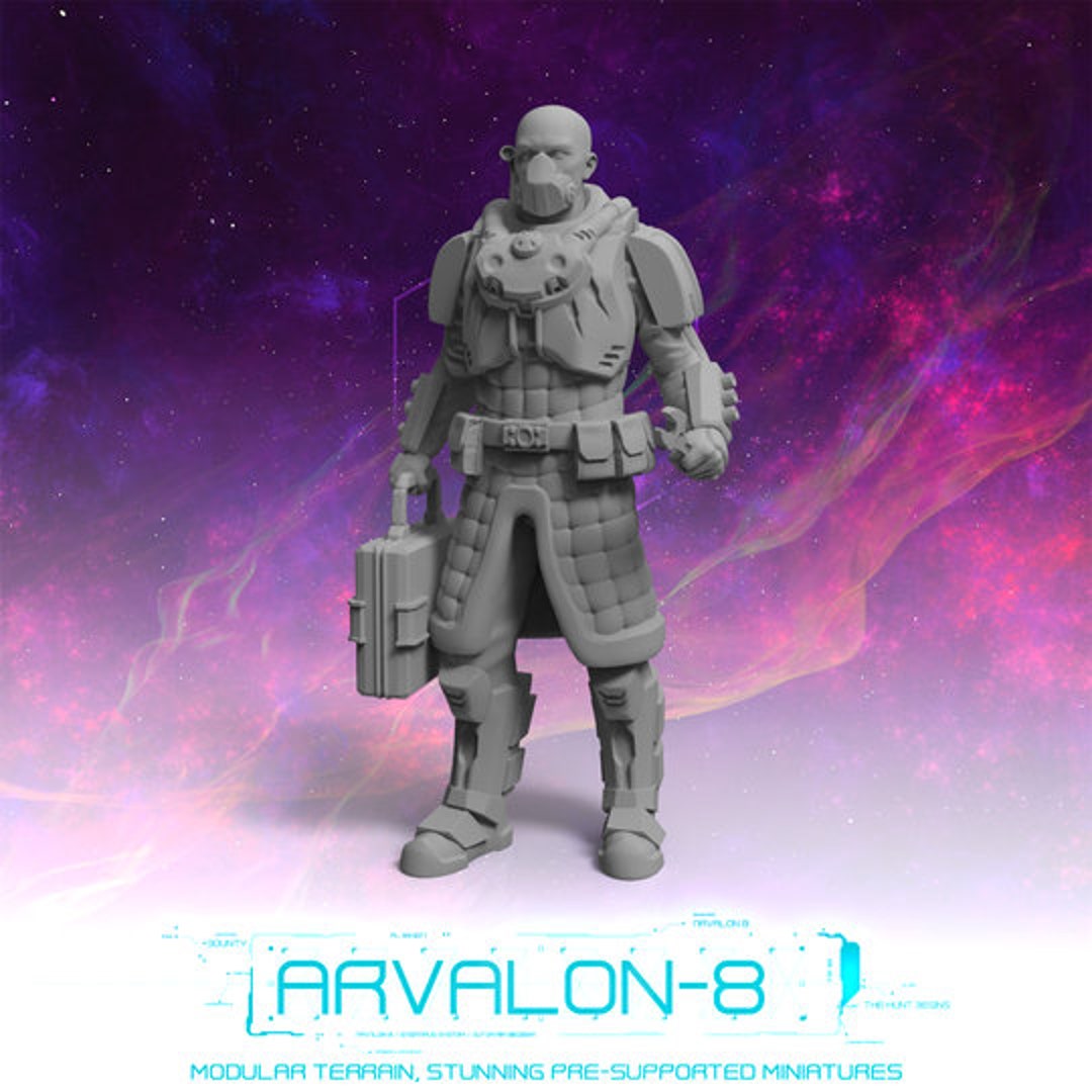 Crew 1-4 the Postman arvalon 8 Sci-fi Alien Infinity D&D Pathfinder Aos ...