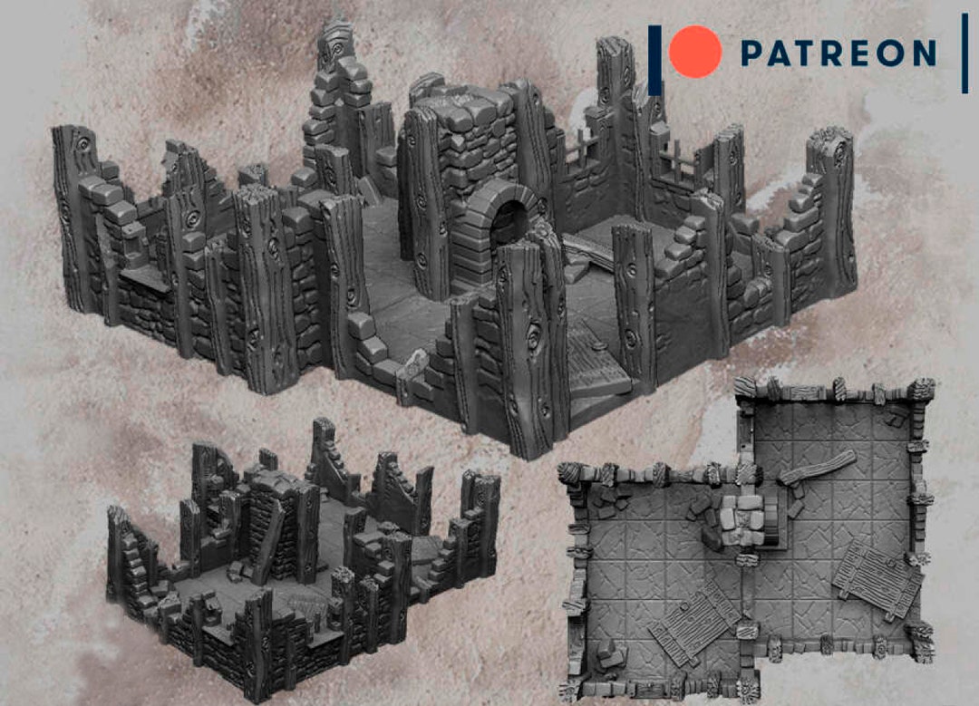 Ruined Farmhouse LOTR Lord of the Rings Stormguard dungeons and Dragons ...