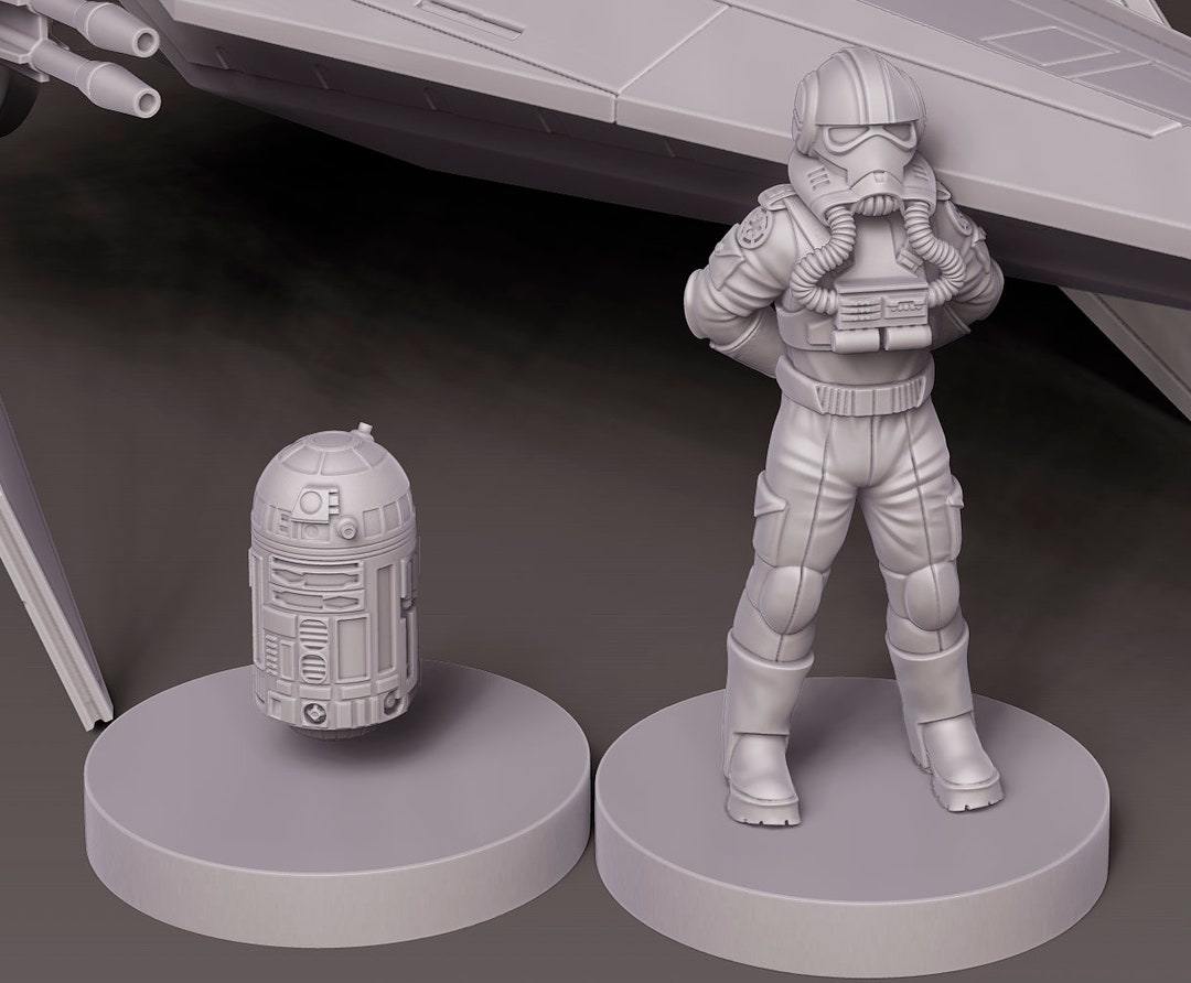 Nimble Starfighter Pilot - DARK FIRE | Legion Compatible - 3D Printed ...