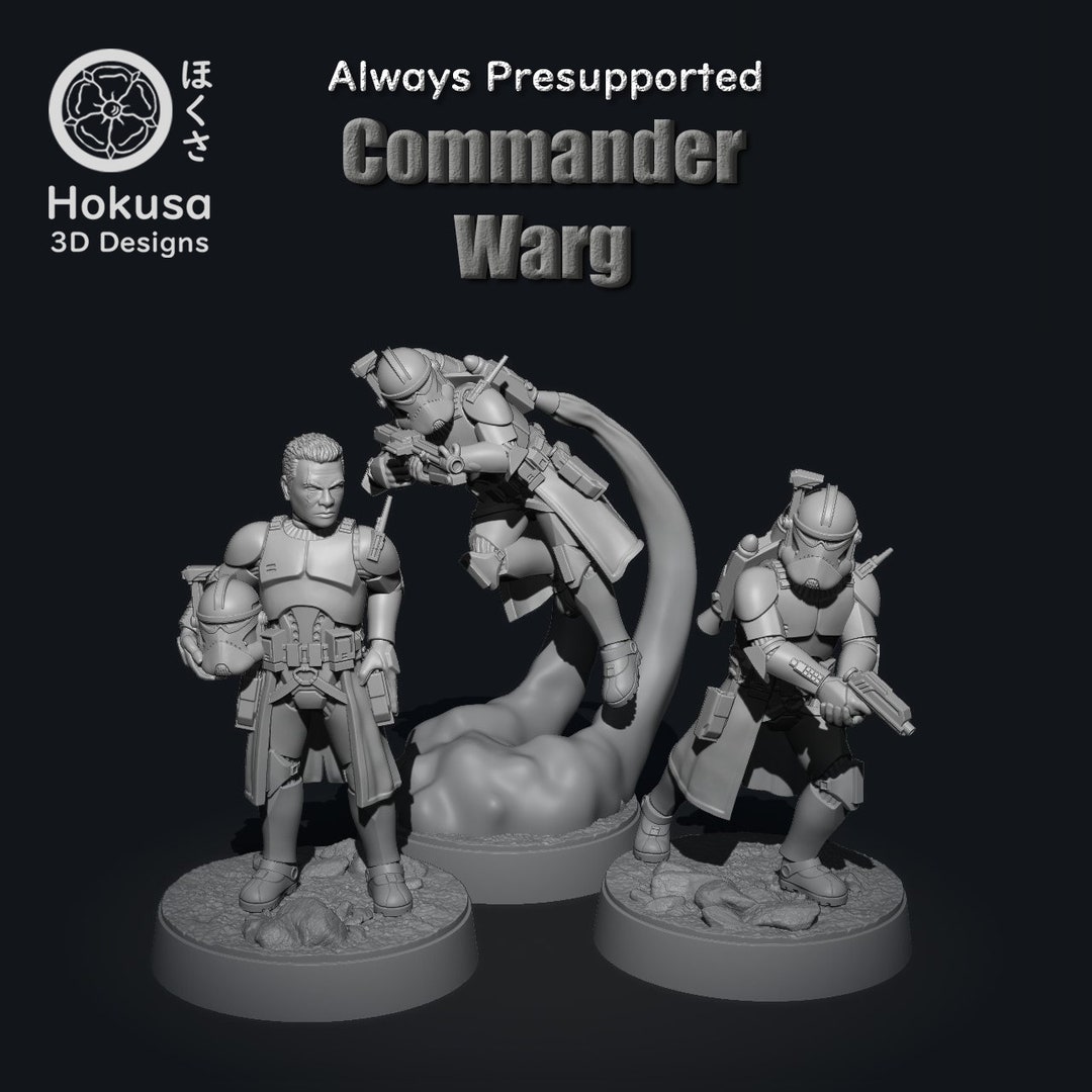 Commander Warg | Legion Compatible - 3D Printed - HOKUSA 3D Designs - Etsy