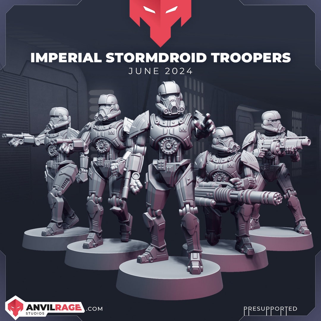 Stormdroid Troopers Anvilrage Studios legion Compatible 3D Printed - Etsy