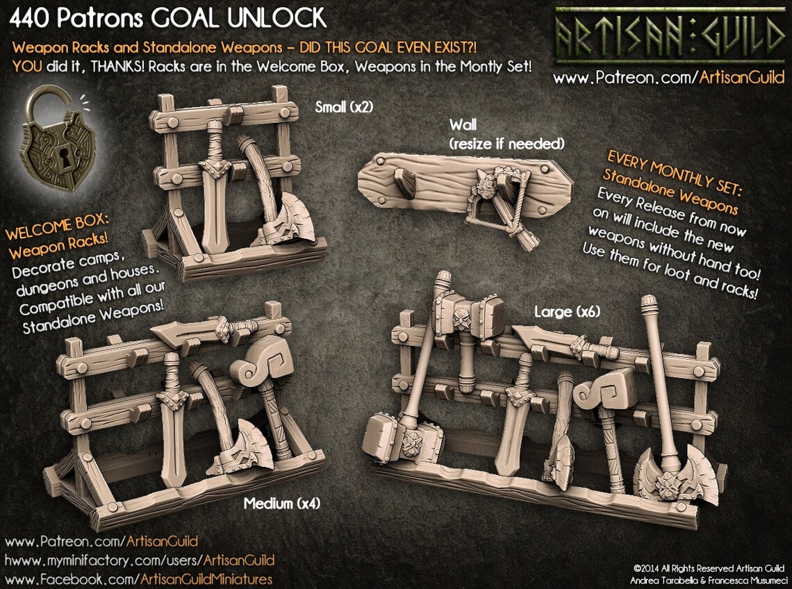 Weapon Racks RPG Artisan Guild Dungeons and Dragons D&D - Etsy
