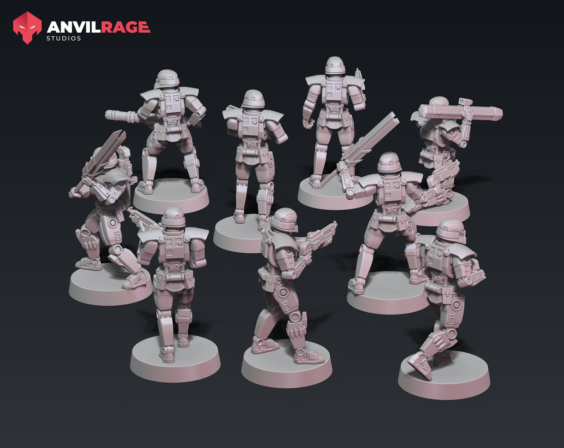 Terror Troopers (8) MODULAR - Anvilrage Studios | Legion Compatible - Etsy
