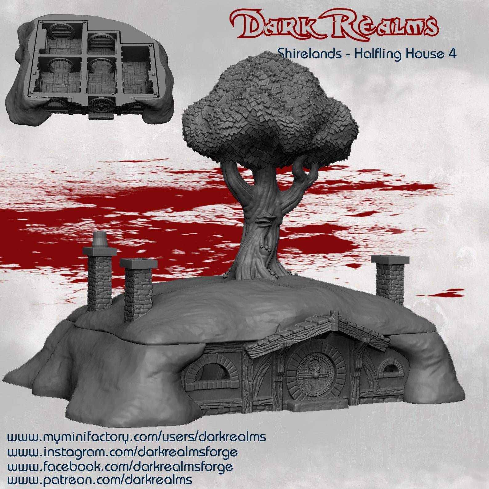 Halfling House 4 The Shirelands LOTR Lord of the Rings | Etsy