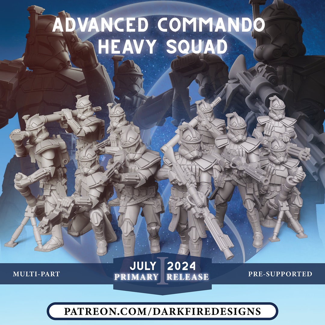 Advanced Commando Heavy Weapons - DARK FIRE | Legion Compatible - 3D ...