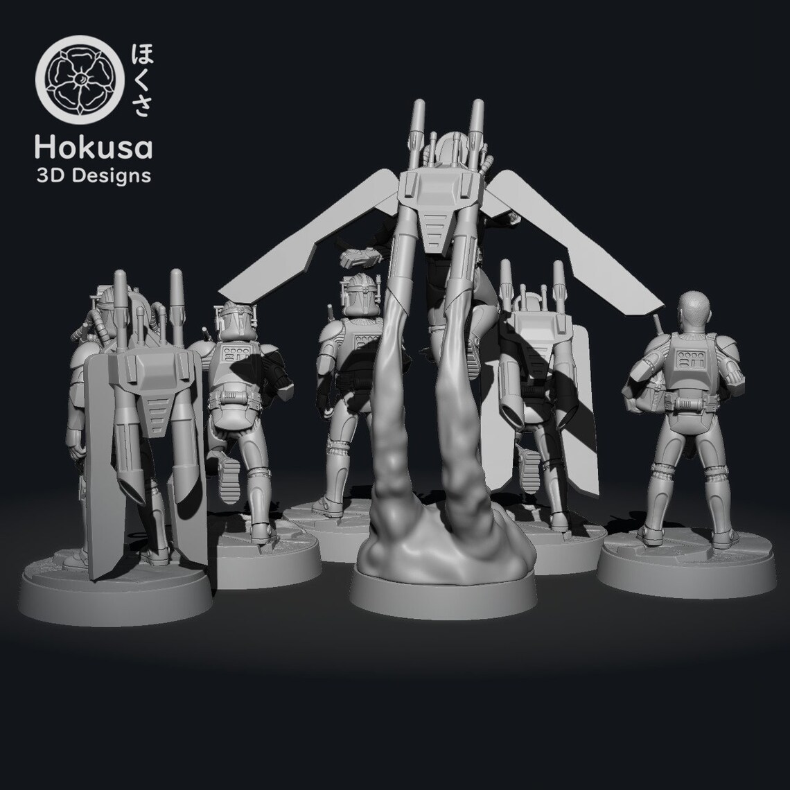 Sky Troopers Commander - Modular | Legion Compatible - 3D Printed ...