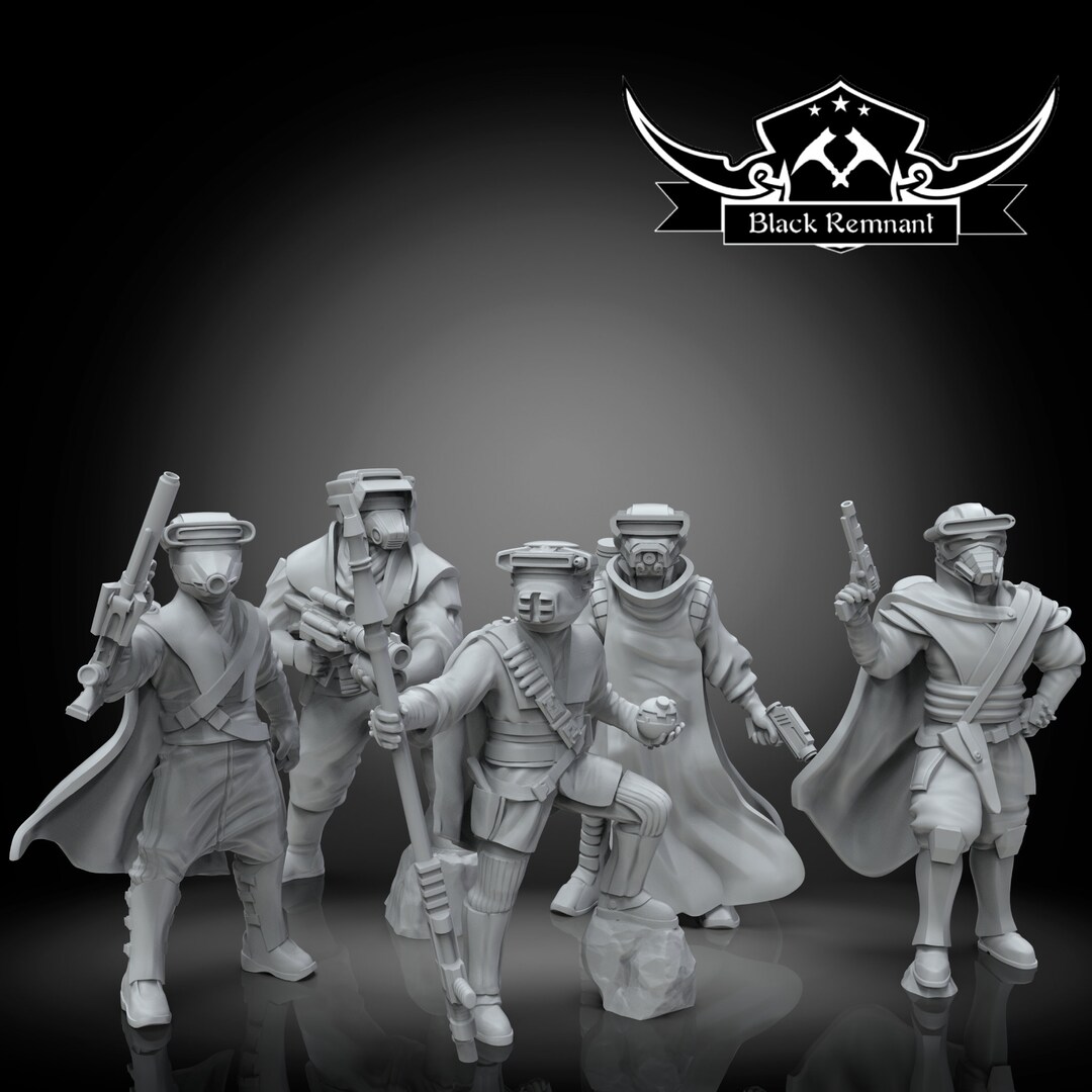 Ubese Bounty Hunters - BLACK REMNANT | Legion Compatible - 3D Printed ...