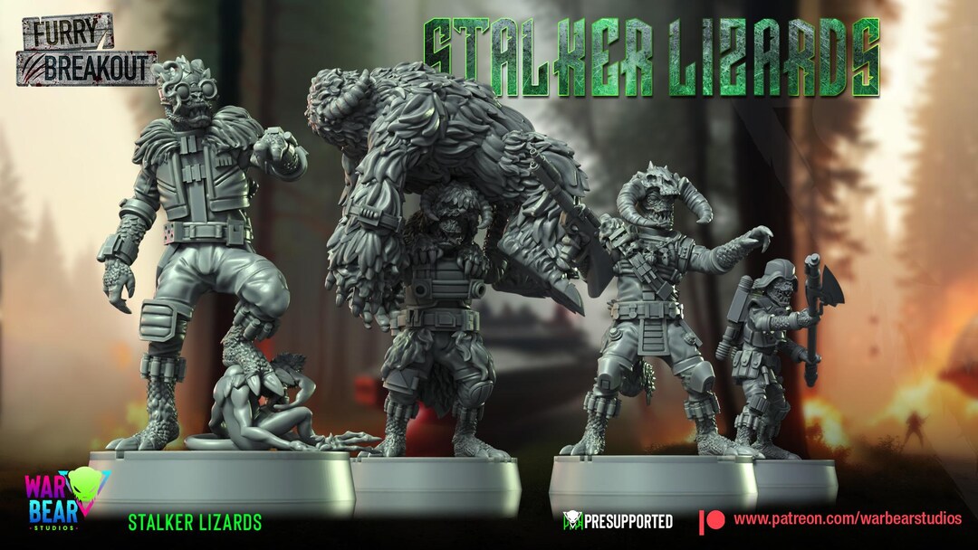 Stalker Lizards - War Bear Studios | Legion Compatible - Imperial ...