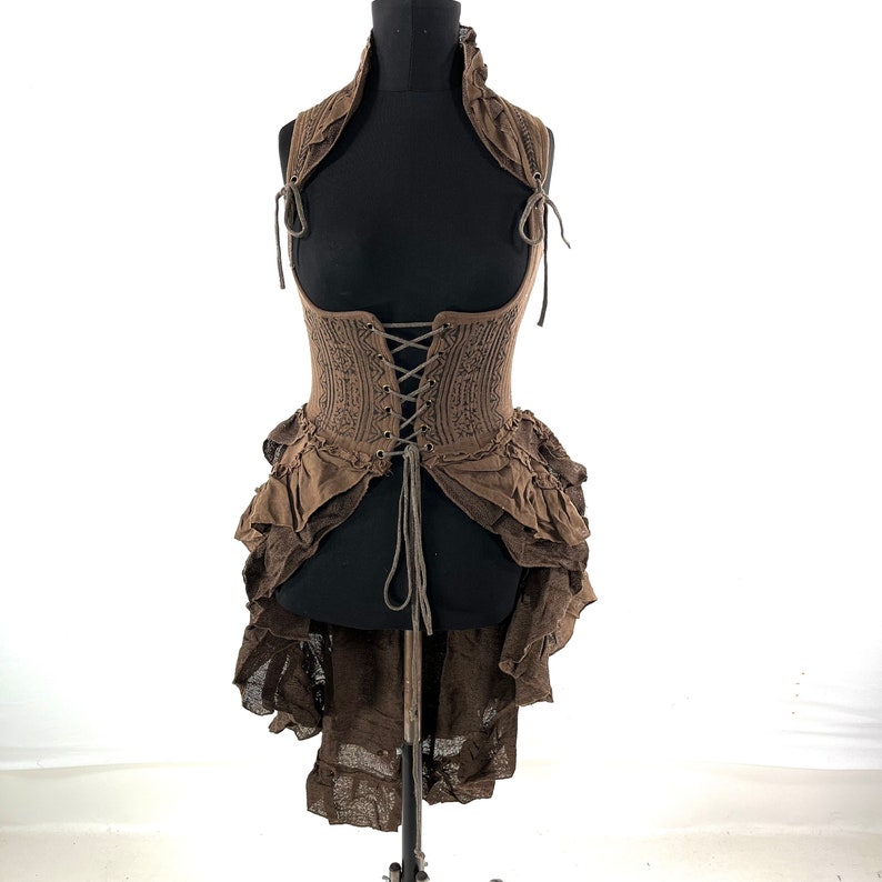 Elisa Cotton Boho Corset Dress in Beige. - Etsy