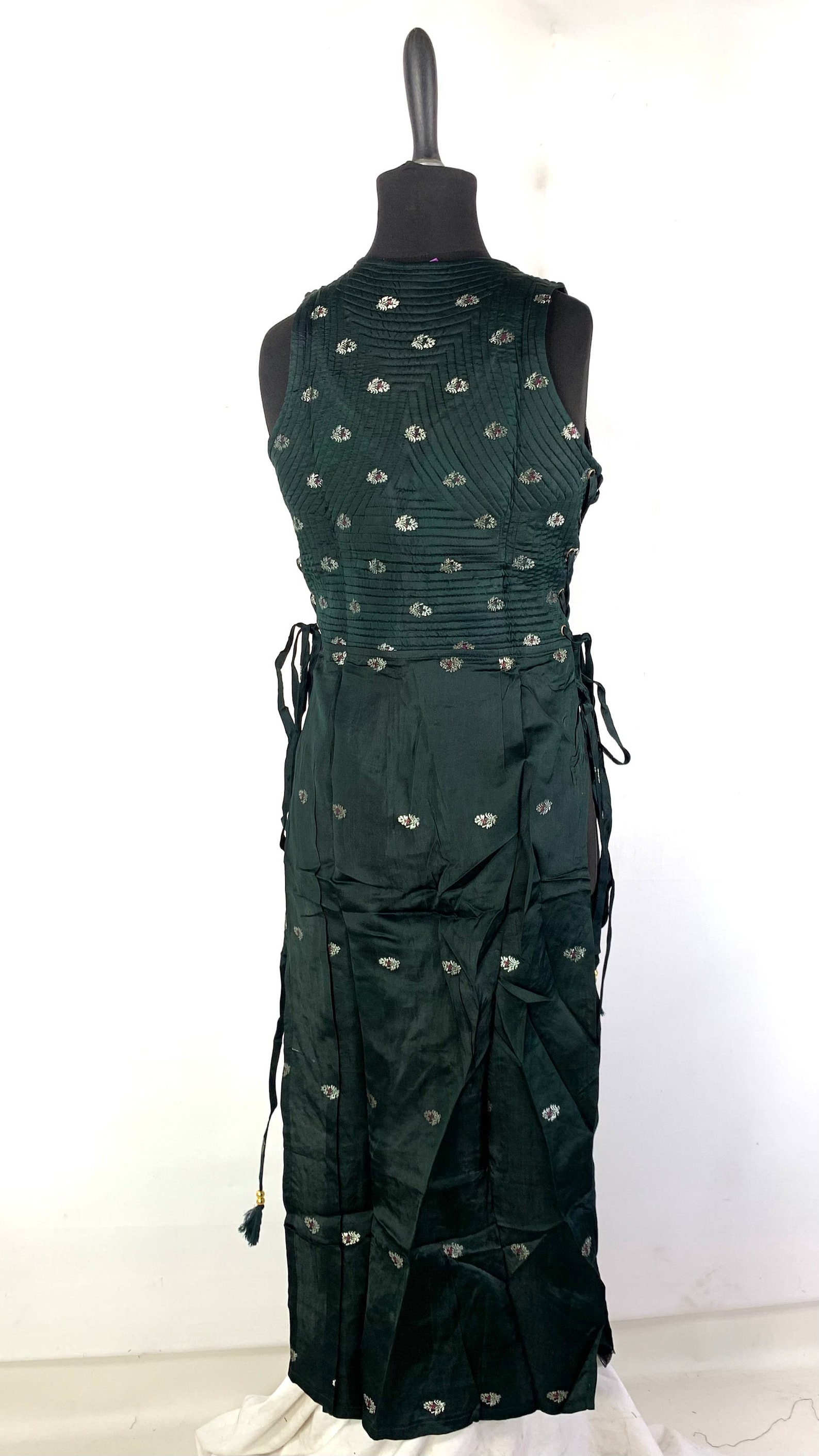 M. Goddess Dress in Silk Brocade Priestess Ceremony Temple Dress ...