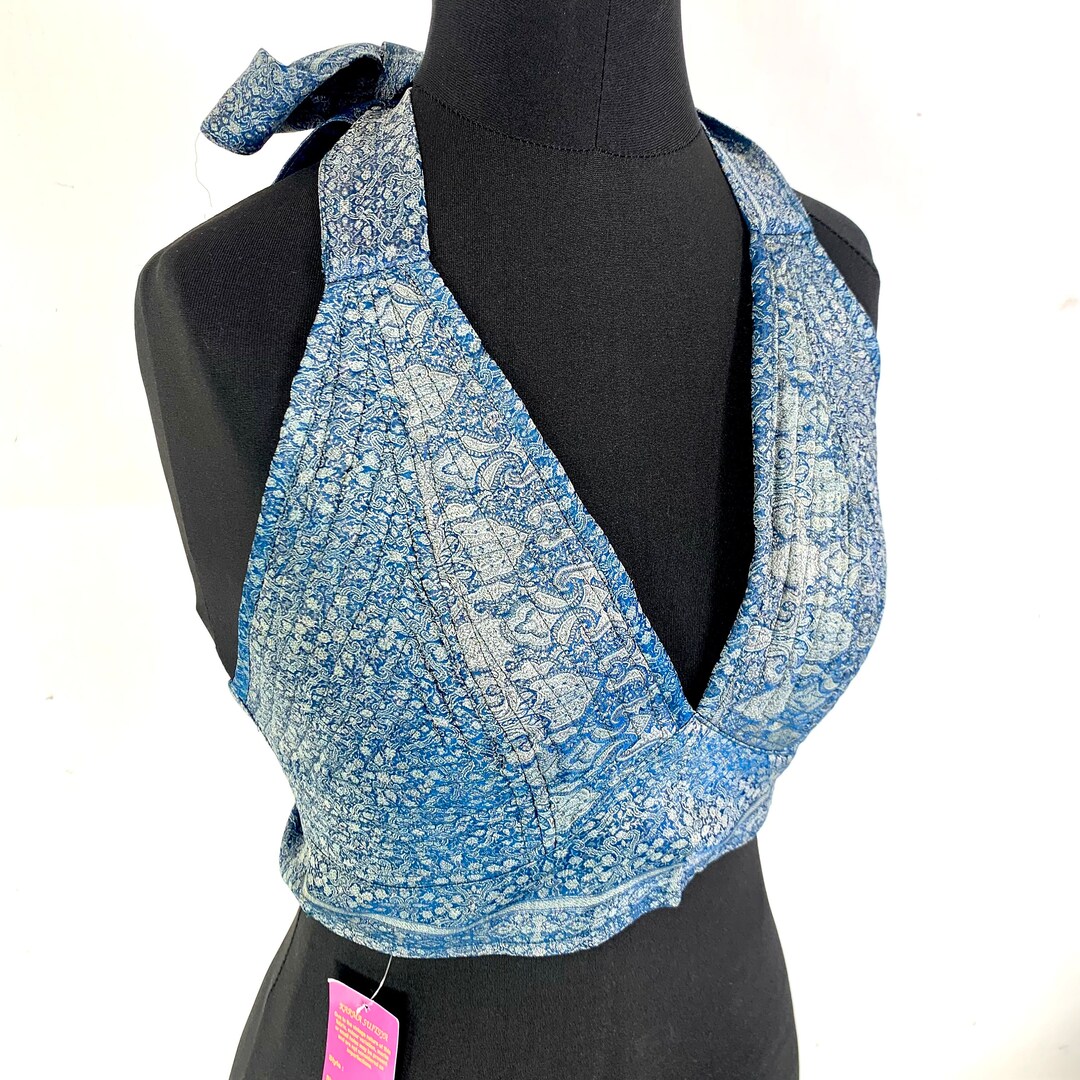 M/L. Phoenix Tribal Top, Silk, Steampunk Pagan, Bohemian, Gypsy, Larp ...