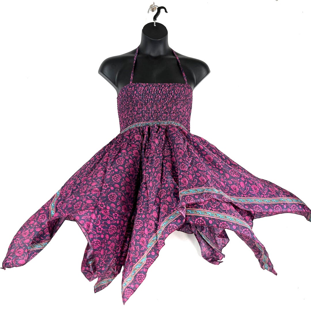 Sundress in Hot Meadow Summer Silk; the Fairy Dress a Perfect Gift for ...