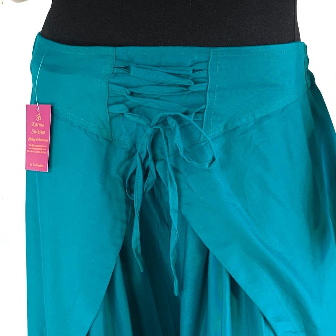 Aqua Tulip Palazzo Pants in Rayon (split Open Leg Harem Trouser) Why Buy Boring? - Etsy