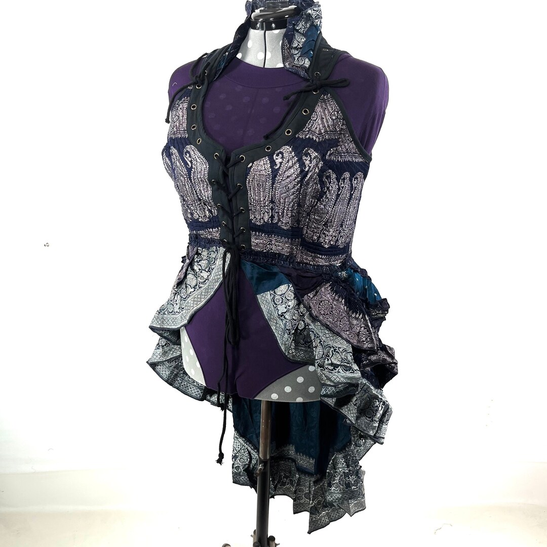 3XL. Varuna Corset Bustier Dress in Silk Brocade With Long Body. SKU ...