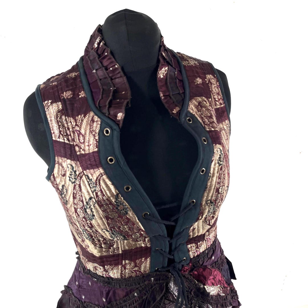 Vestido corsé Isabella XL - Steampunk - Brocado de seda (SKU:2001-9606 ...