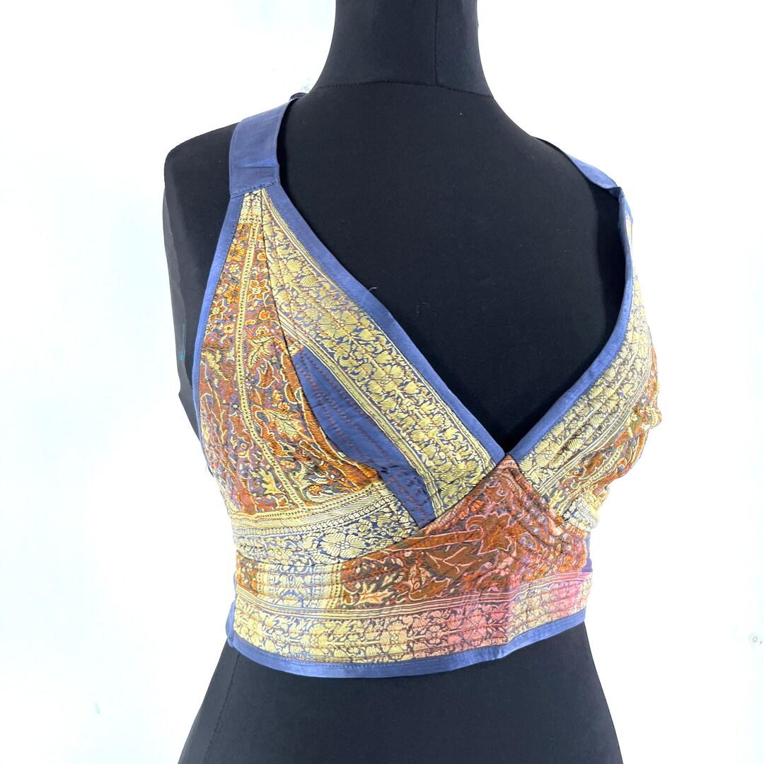 M. Phoenix Tribal Top. New Cut. Silk Brocade, Steampunk Pagan, Bohemian ...