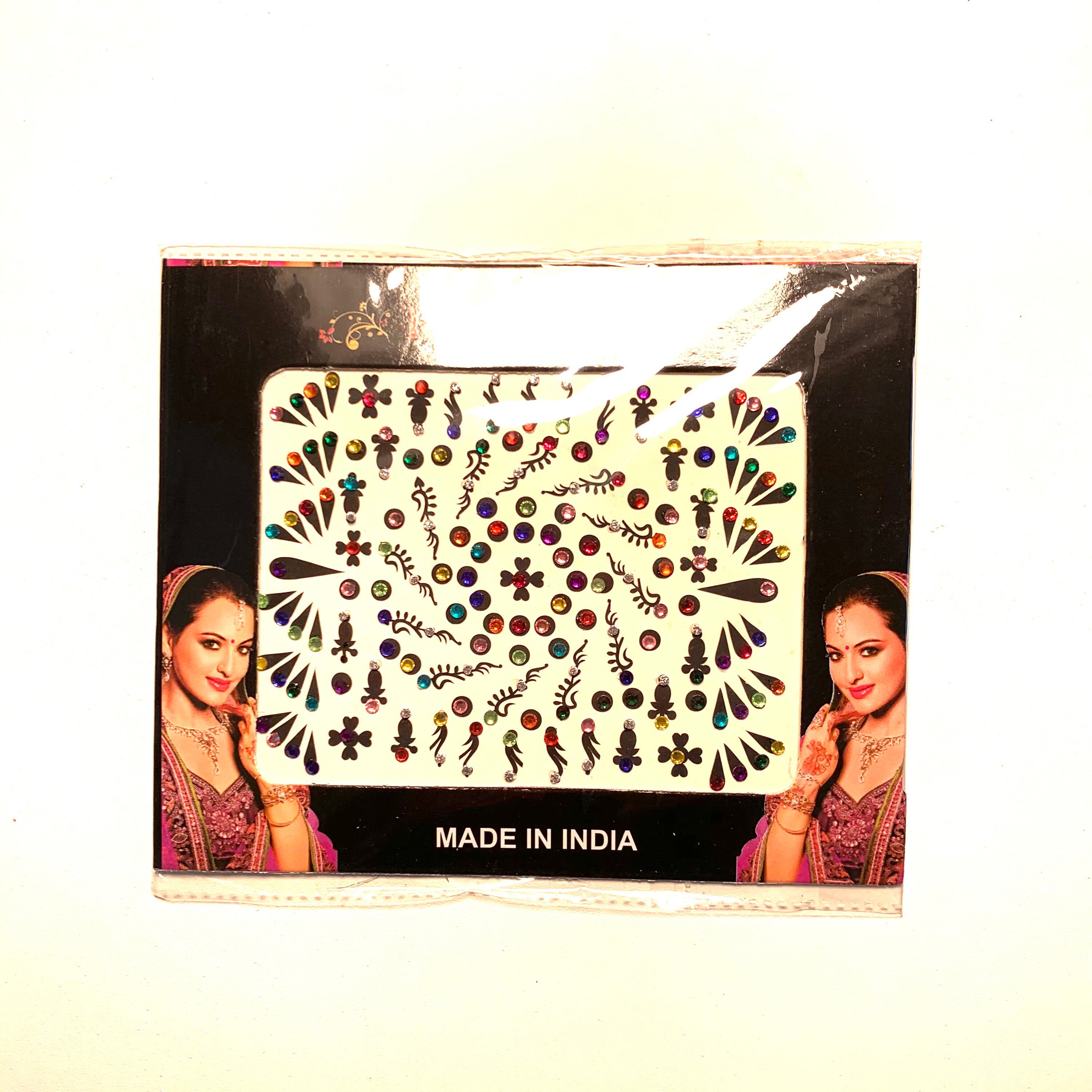 Deluxe Bindi Multi Pack of Face Jewellery. Face Gem Glitter Festival Party, Indian Wedding