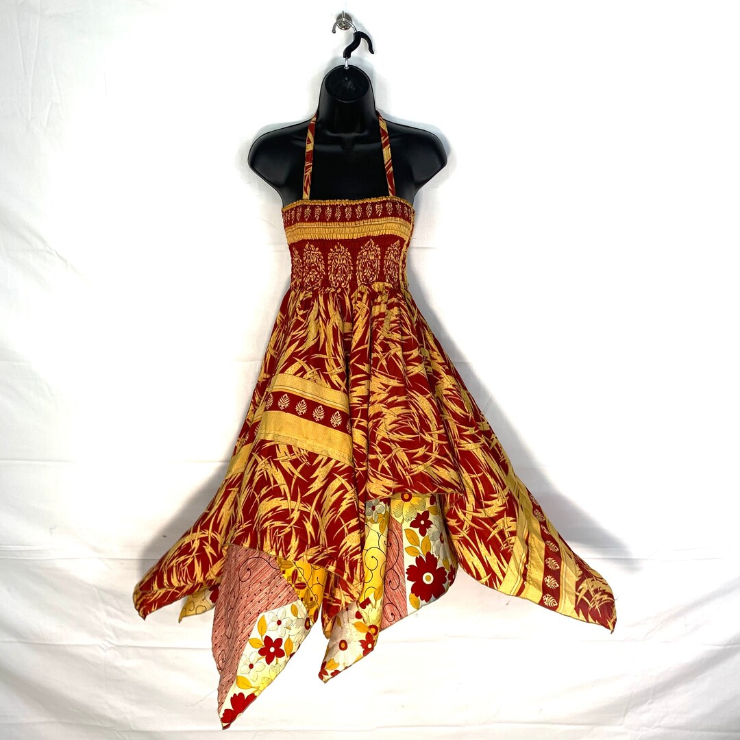 Tatiana Silk Long Fairy Dress 43" (109cm) One Size, (boho, Summer ...
