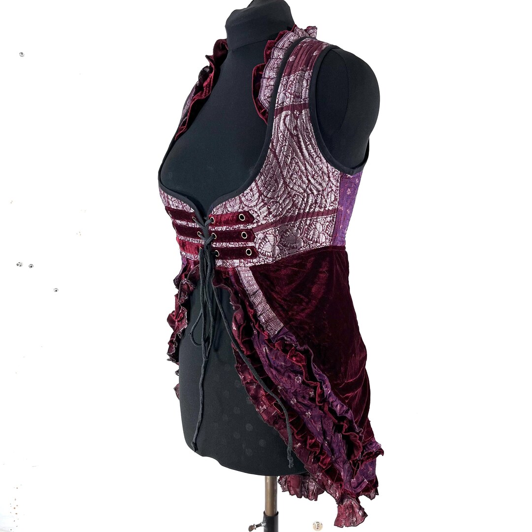 2XL Celeste Velvet - Underbust Corset Dress - Adjustable Skirt (SKU ...