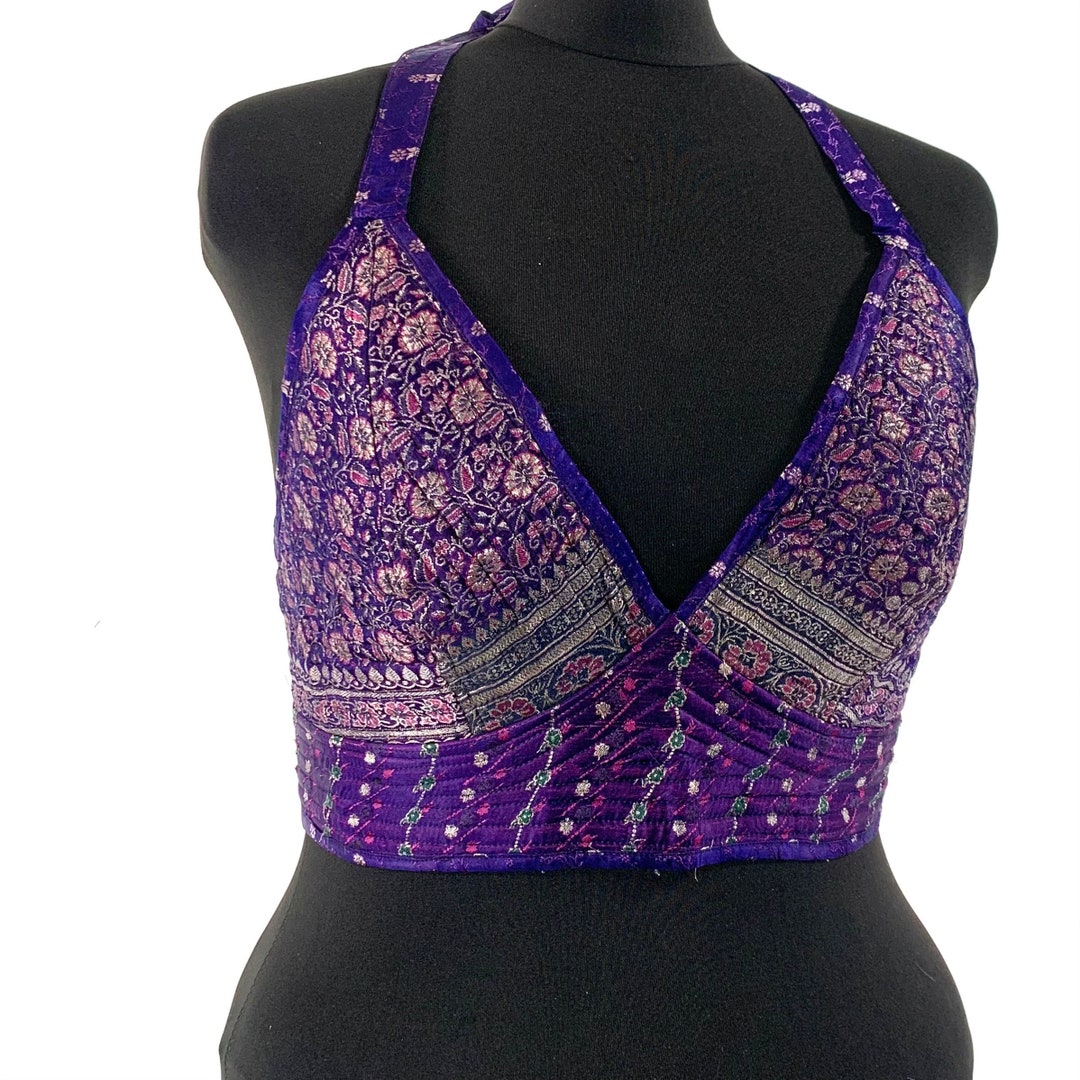 4XL. Phoenix Tribal Top. New Cut in Up-cycled Silk Brocade. Big ...