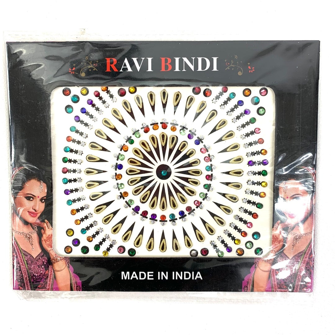 Deluxe Bindi Pack of Face Jewellery. Face Gem Glitter Festival Party ...