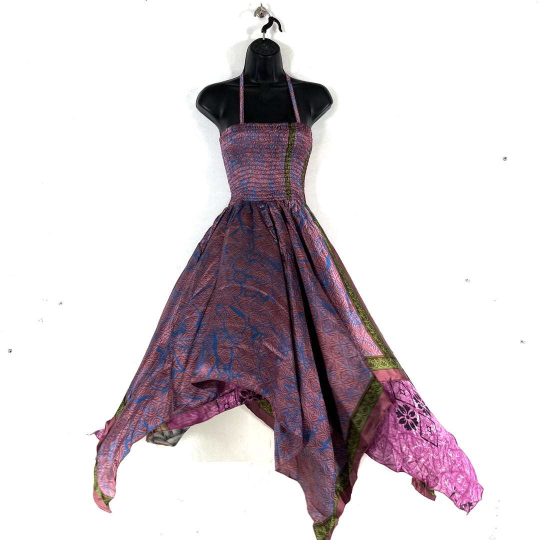 Aurora Long Summer Silk Fairy Dress, One Size; Silk Maxi Tall Girl ...