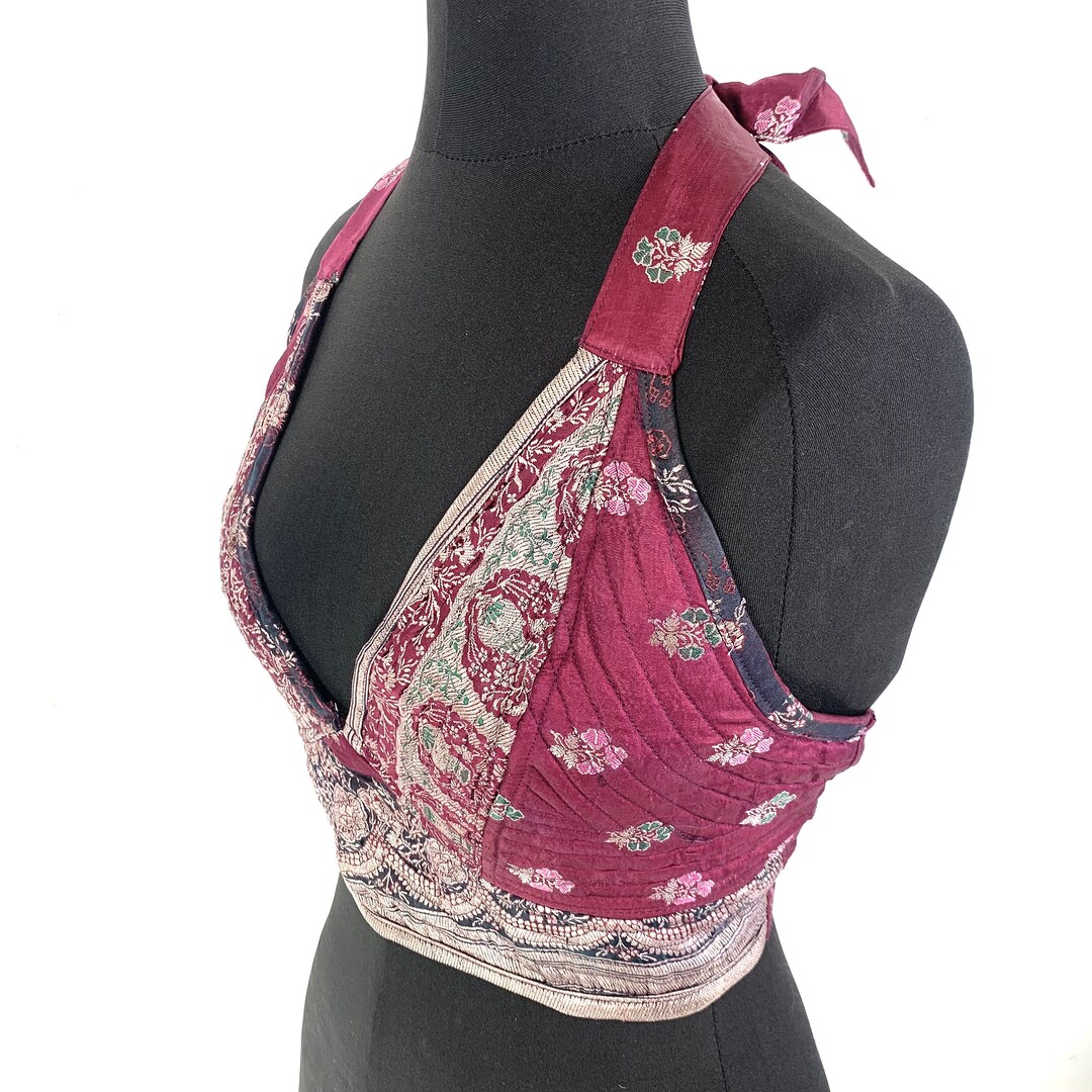 M/L. Phoenix Tribal Top, Silk, Steampunk Pagan, Bohemian, Gypsy, Larp ...