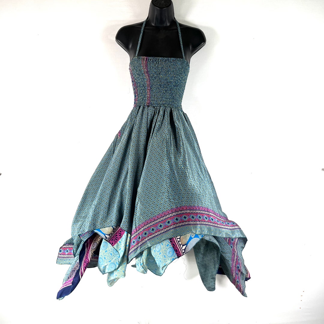 Aurora Long Summer Silk Fairy Dress, One Size; Silk Maxi Tall Girl ...