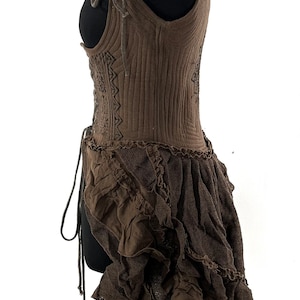 Elisa Cotton Boho Corset Dress in Beige. - Etsy