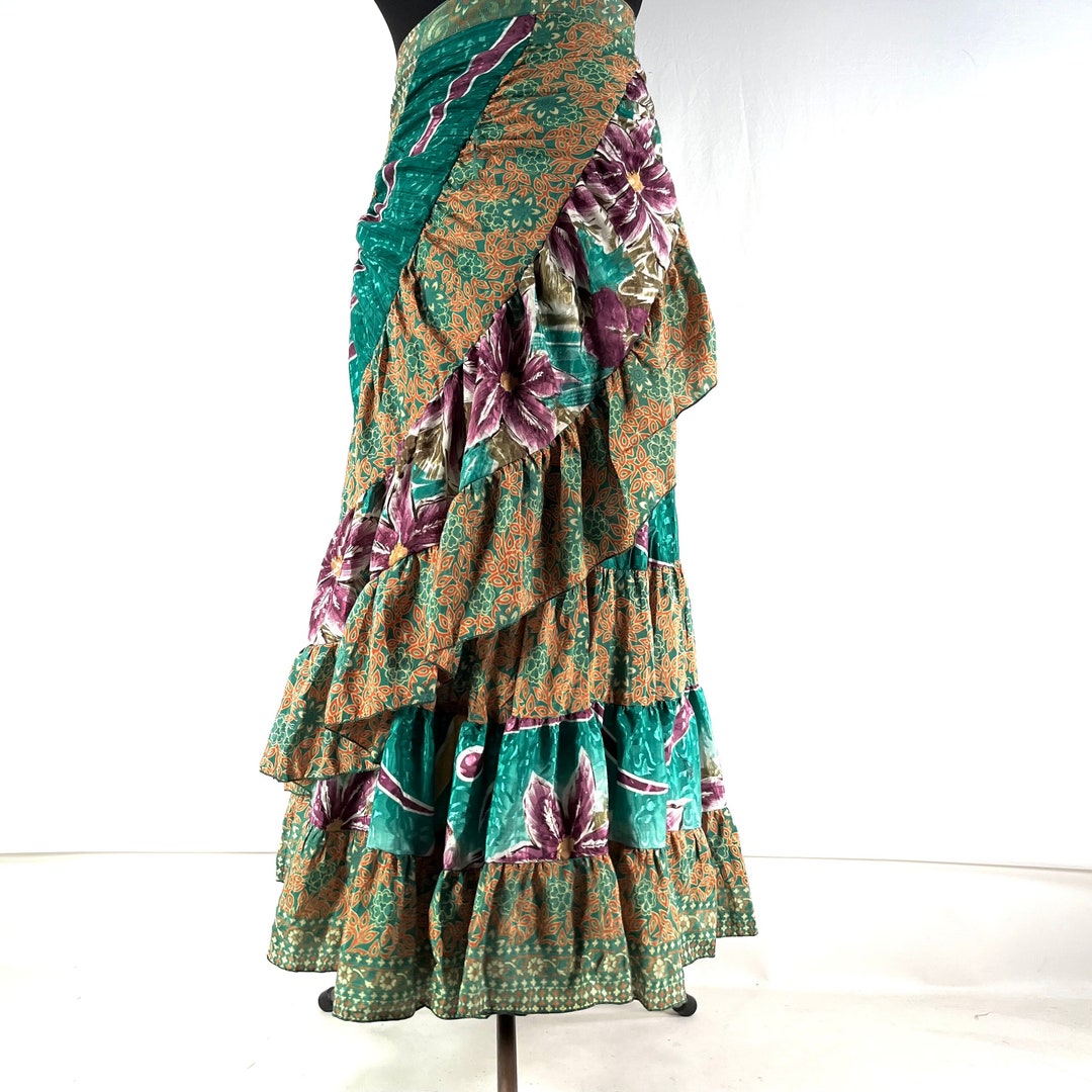 Kezia Gypsy Silk Wrap Skirt in One Size (can Be Worn as a Dress). SKU ...