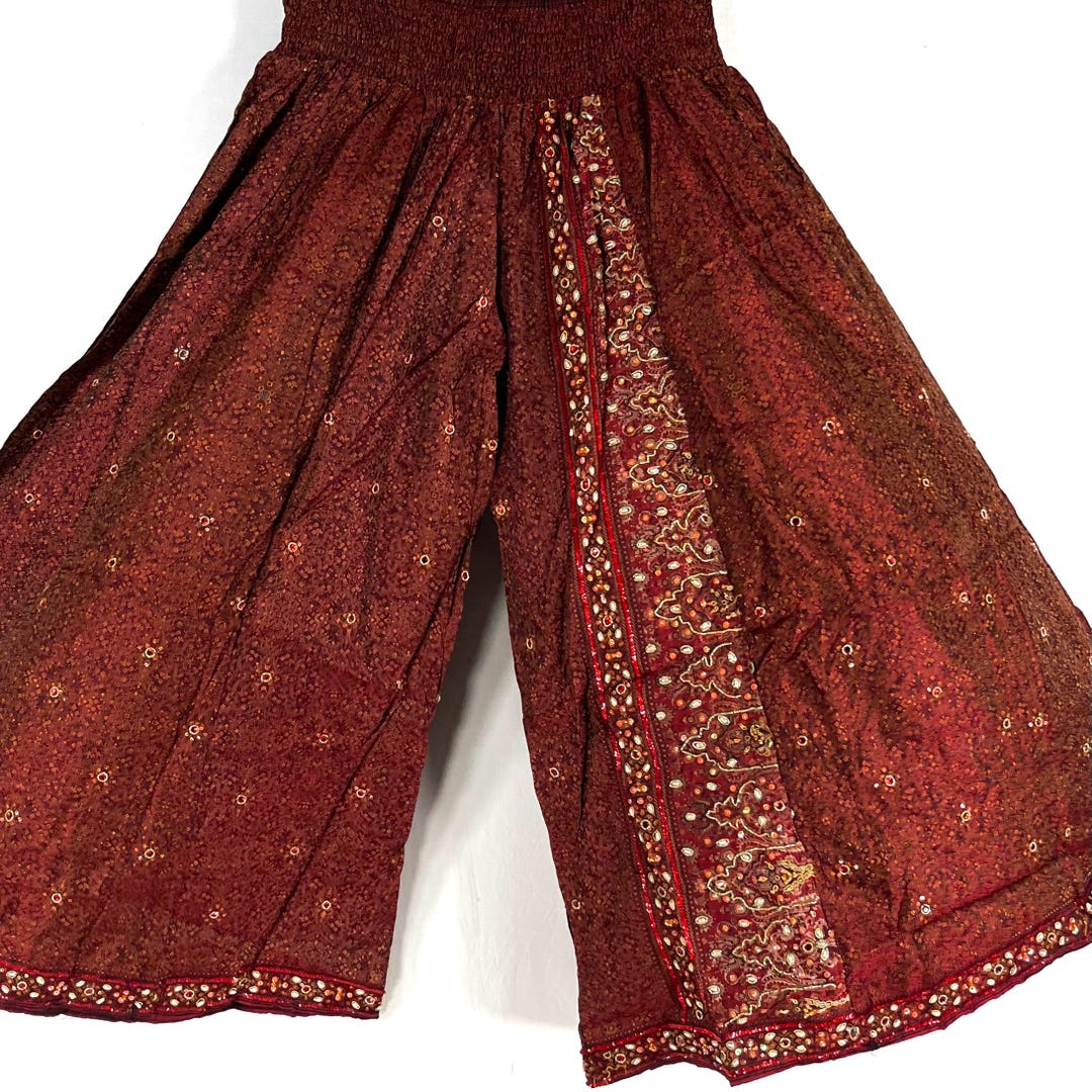 2XL Amy Culottes - Silk Brocade - Wide Leg Palazzo Pants (SKU:812-9147 ...