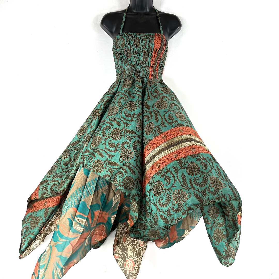 Tatiana Fairy Dress Length 43 109cm in One Size, Silky Summer, Bohemian ...