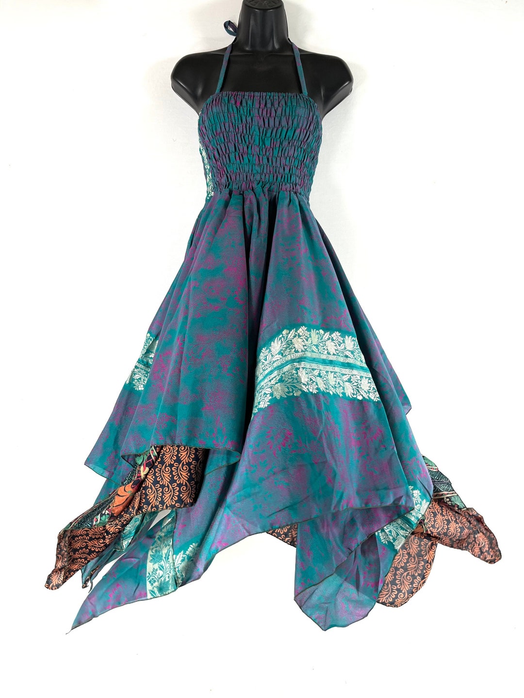 Tatiana Fairy Dress 43" (109cm) Long, One Size; Silk Maxi Summer Dress ...