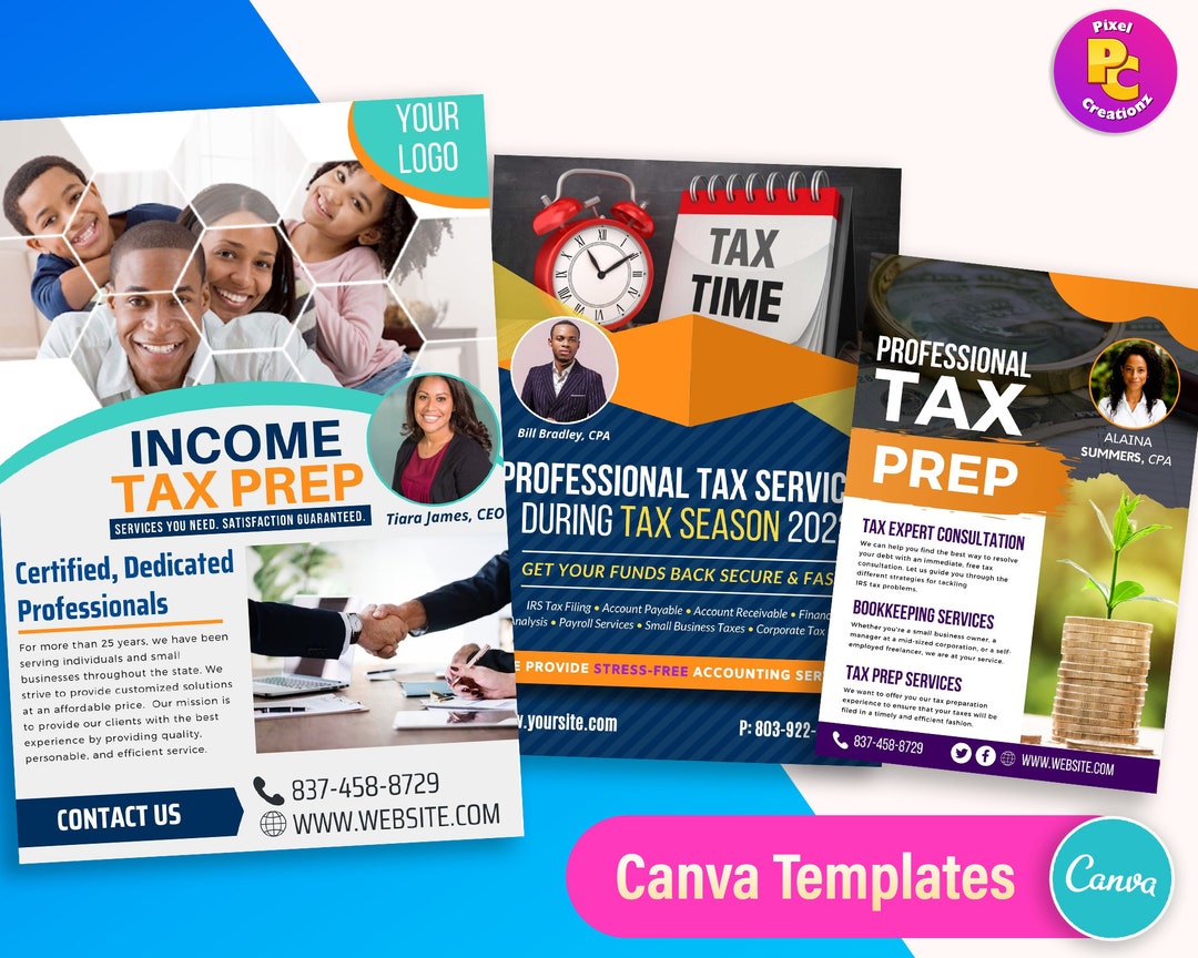 Tax Season Promo Flyers Tax Services E-flyer Tax Preparer Instagram ...